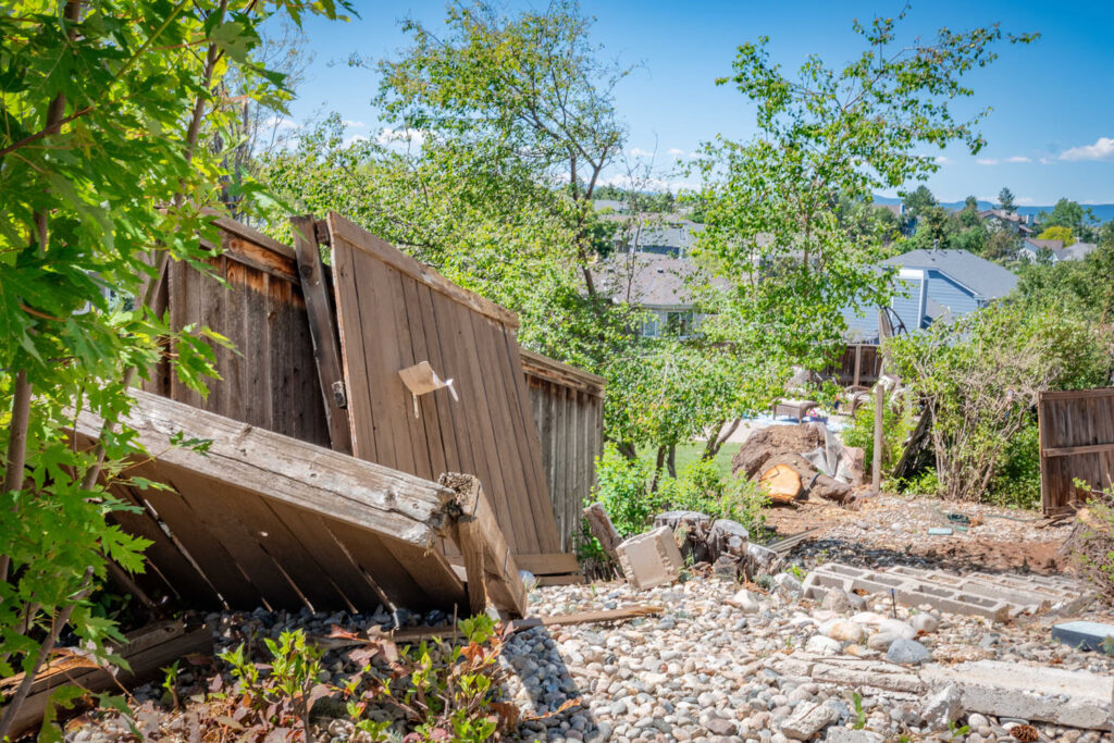 Tornado Takes Out Highlands Ranch Fences