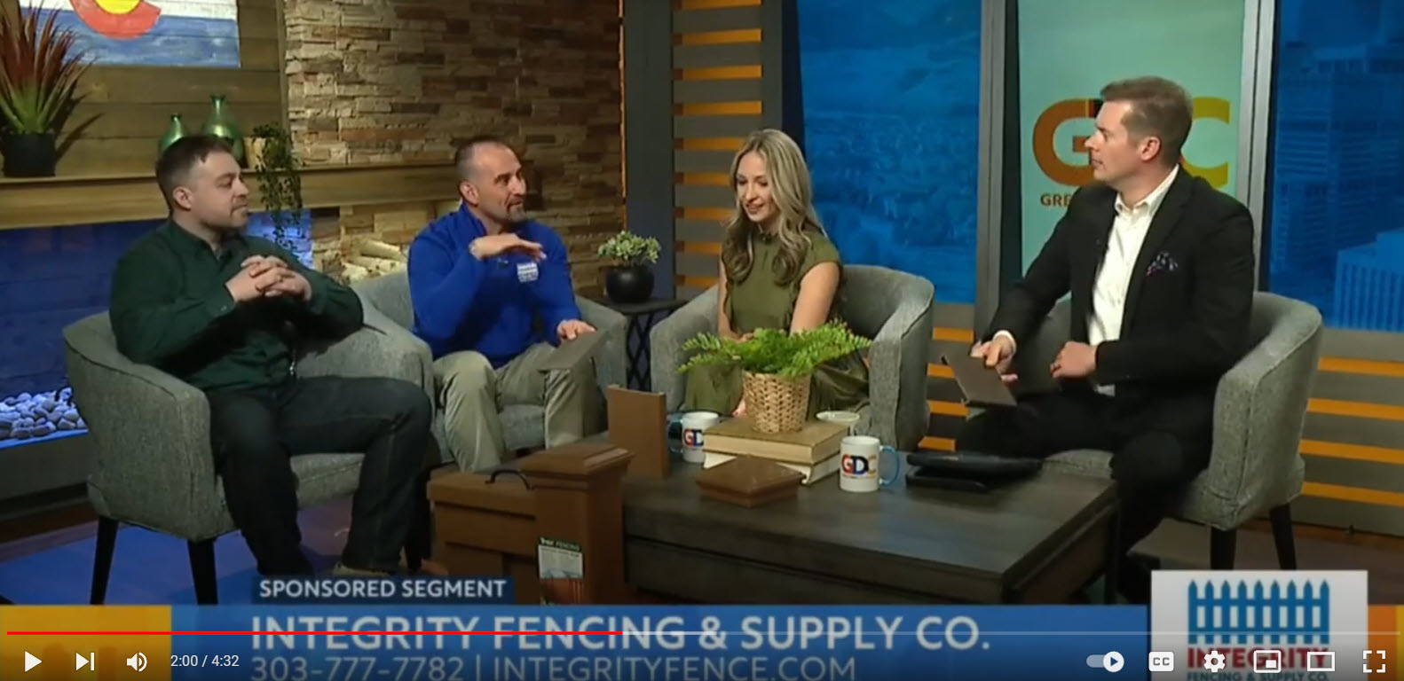 Integrity Fencing Co. Trex Fencing Featured on Great Day Colorado